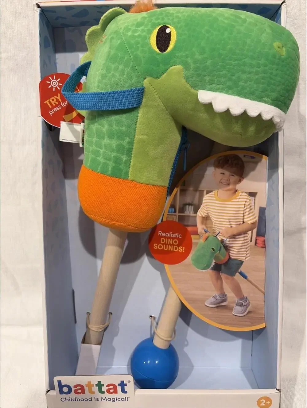 Battat | Toys | Battat Dino Pal Hobby Horse Stick With Realistic Dino ...